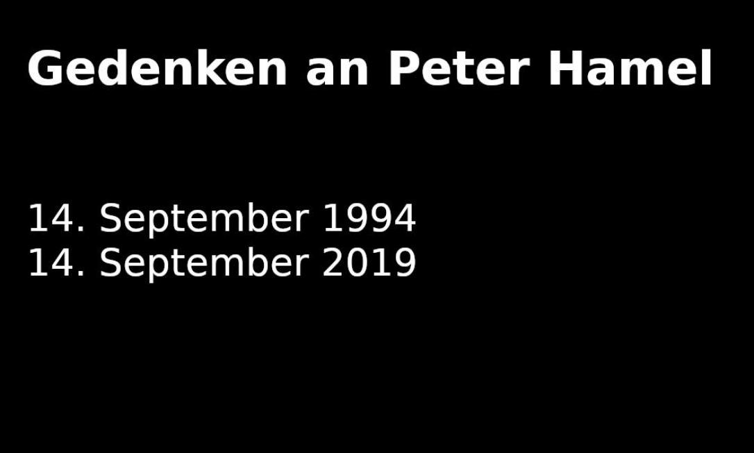 Gedenkveranstaltung Peter Hamel | AIDS-Hilfe Osnabrück e.V.